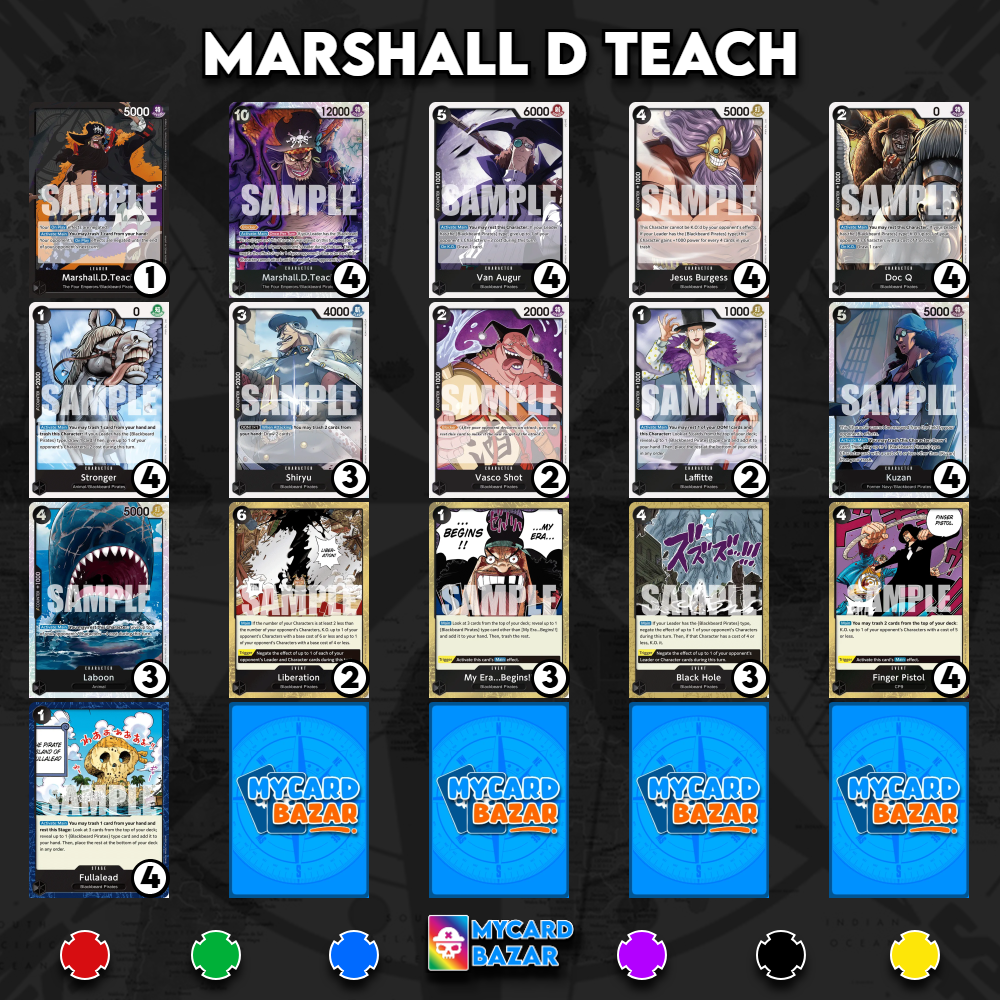 My Card Bazar - One Piece Deck Meta Marshall D Teach
