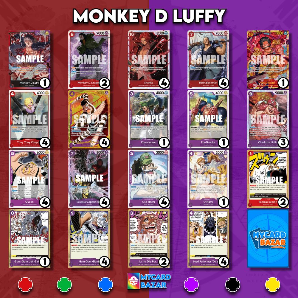 My Card Bazar - One Piece Deck Meta Monkey D Luffy