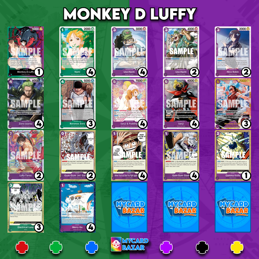 My Card Bazar - One Piece Deck Meta Monkey D Luffy