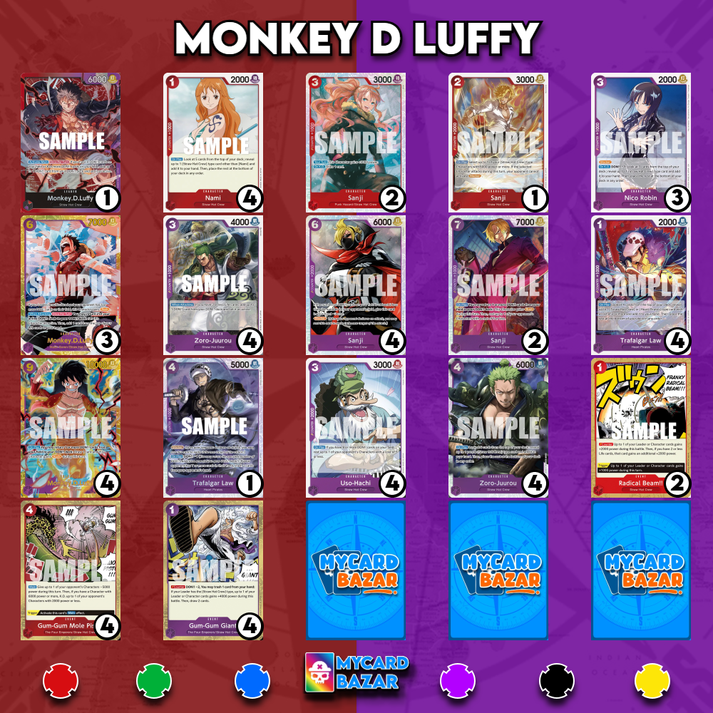 My Card Bazar - One Piece Deck Meta Monkey D Luffy