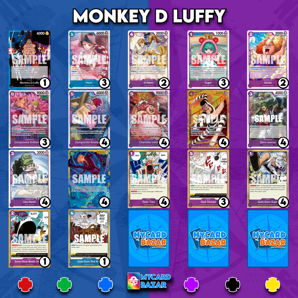 My Card Bazar - One Piece Deck Meta Monkey D Luffy